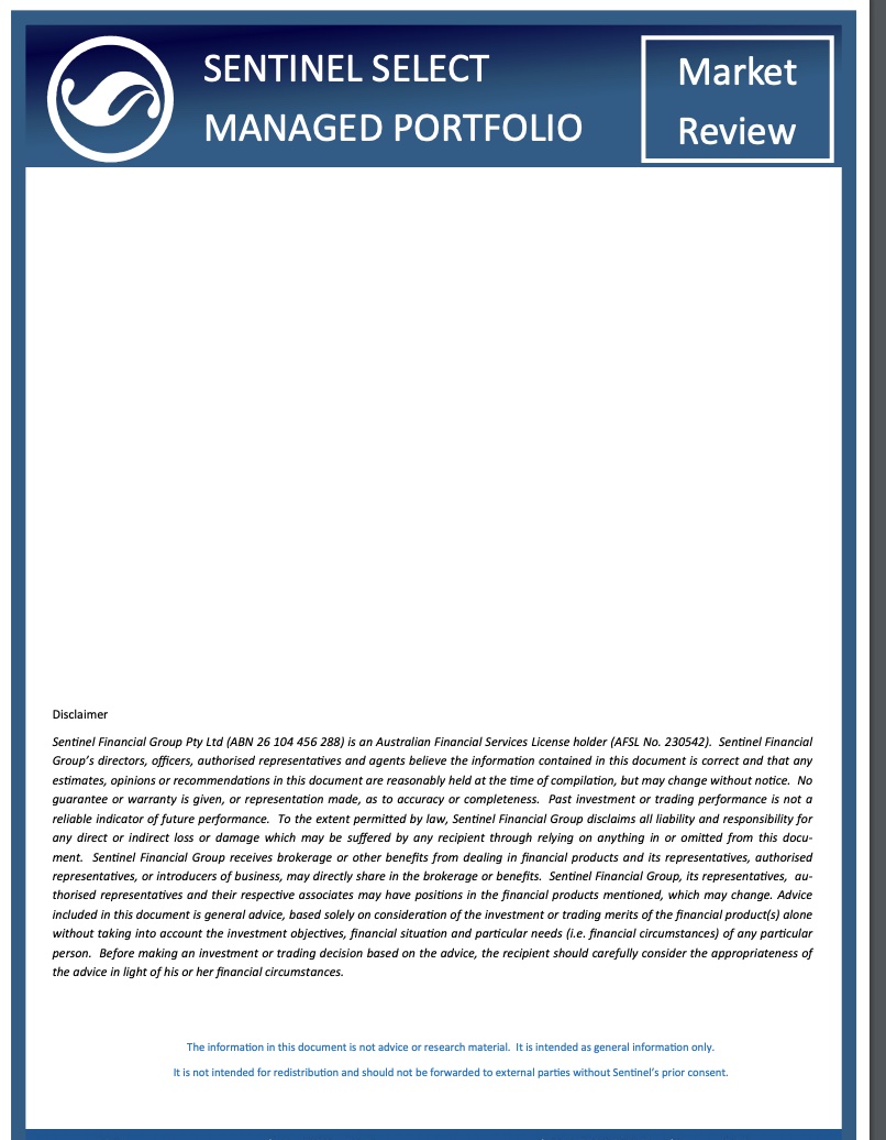 Sentinel Equity MDA Newsletter September 2020 - Savanna Pride